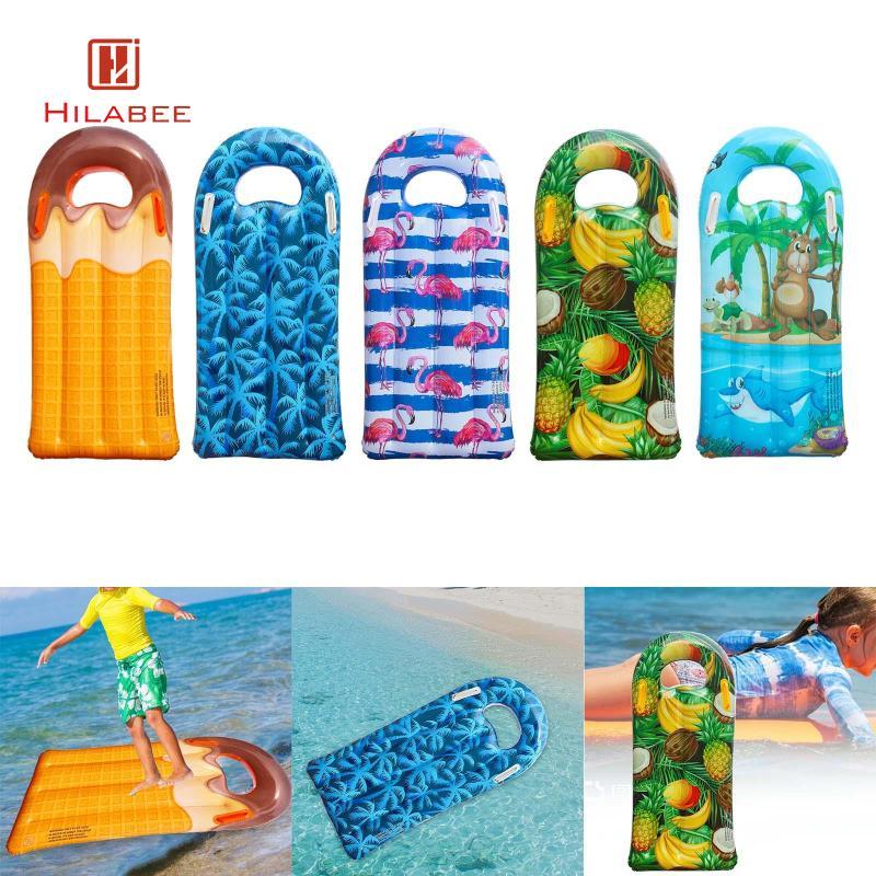 HILABEE Inflatable Surfboard Floating Surfboard Beach Surf Kickboard ...