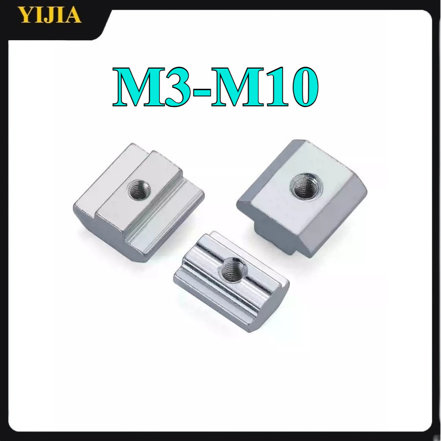 T - Nut Block for Industrial Aluminum Profile (M3 - M10), Aluminum ...