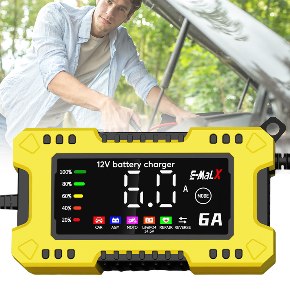 12V 6A Electric Motorcycles Charger Moto Battery Charger Car and ...