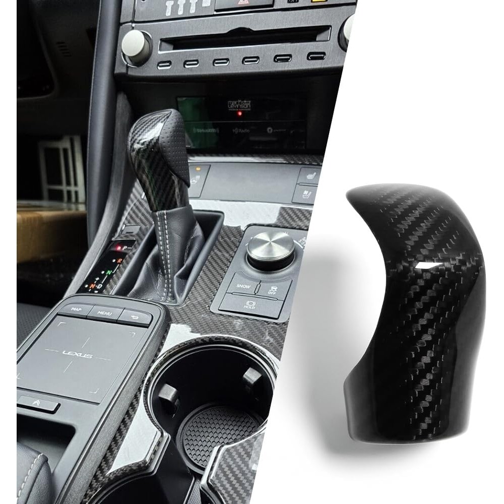 Carbon Fiber Gear Shift Knob Cover for Lexus IS200 IS300 IS350 IS500 F ...