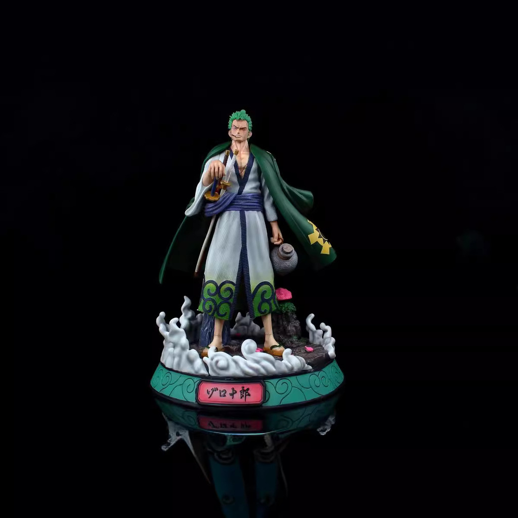 One Piece GK Three Swords Wano Country Fantasy Kimono Sauron Statue ...