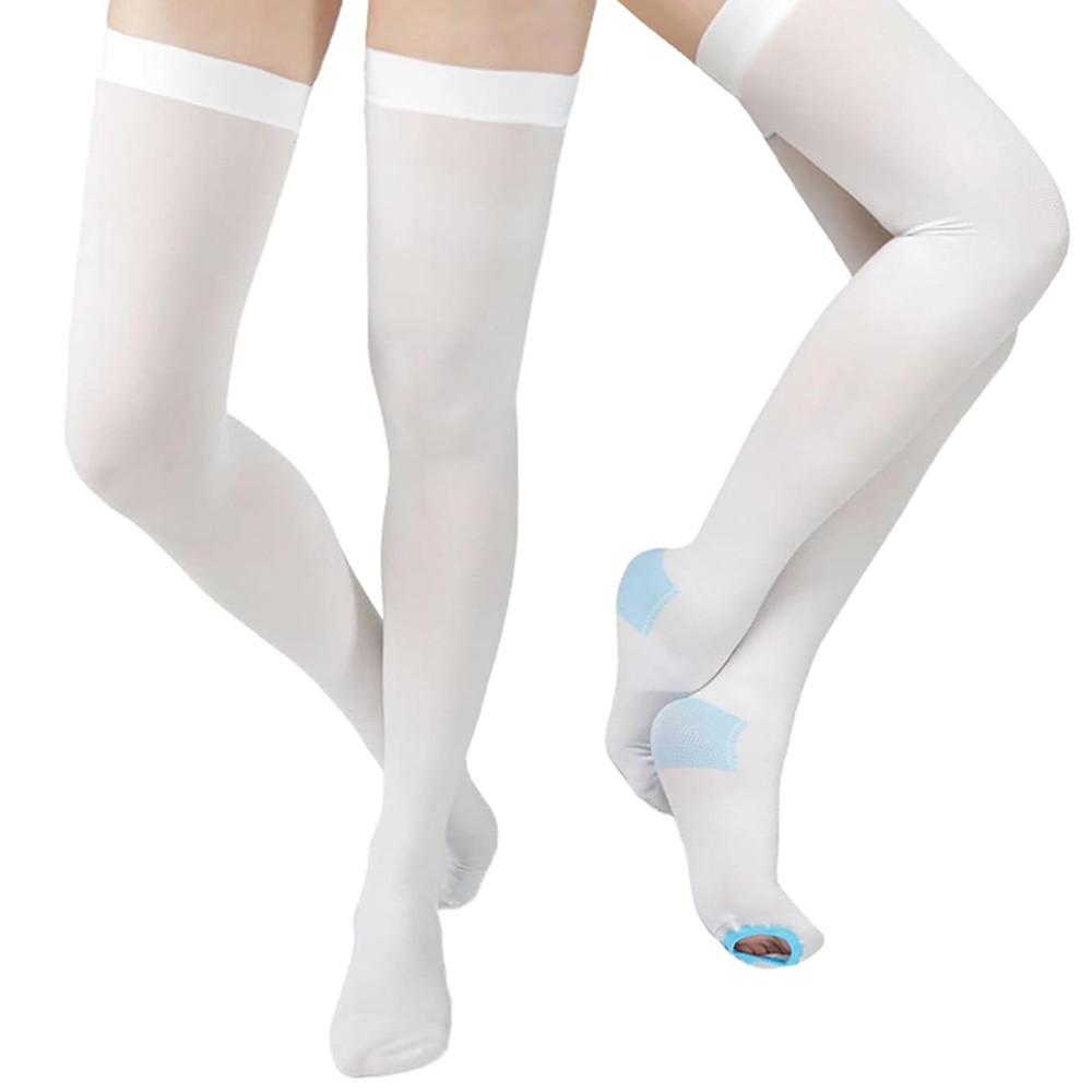 1Pair TED Hose Compression Stockings,Anti Embolism Knee-High ...