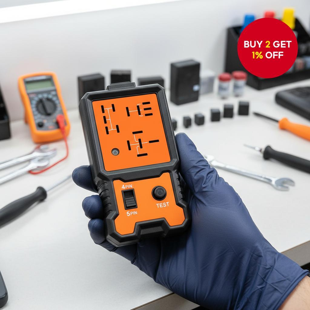 12V Vehicle Relay Tester - Robust Automotive Diagnostic Tool with ...