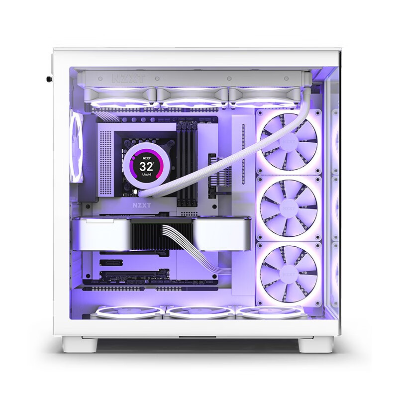 NZXT Enjie H9 Flow H9 Elite Fish Tank Side Transparent Sea View Room ...