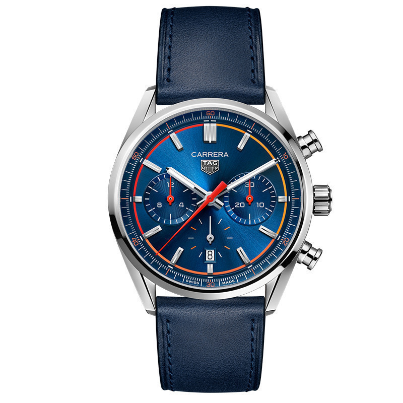 TAGG Heuers Carla Series Men's Racing Sports Blue Chronograph | Shopee ...