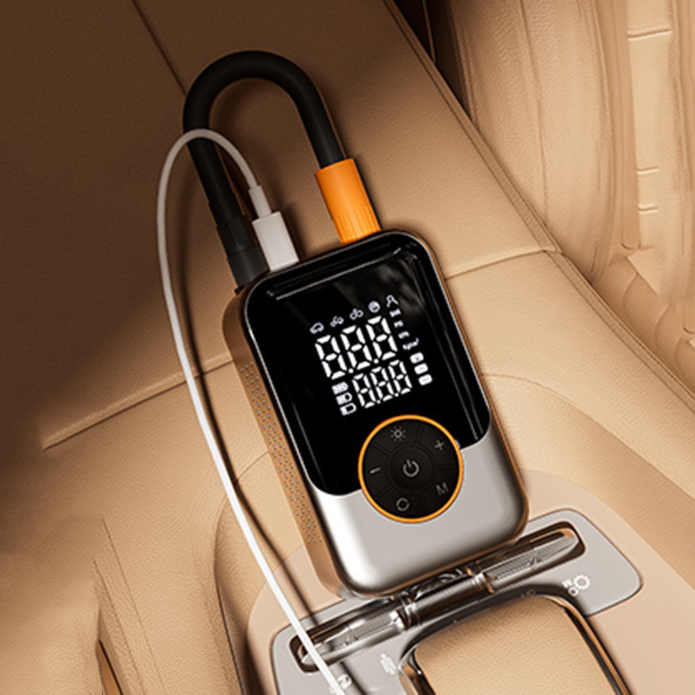 Air Compressor Portable Inflation Air Pump with LED Display Tire ...