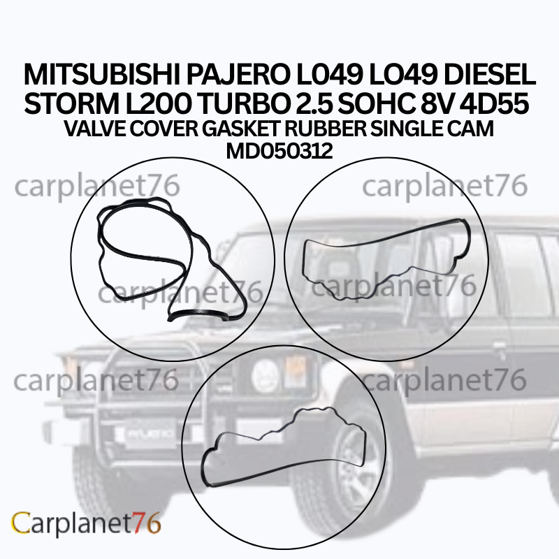 MITSUBISHI PAJERO L049 LO49 DIESEL STORM L200 TURBO 2.5 SOHC 8V 4D55 ...