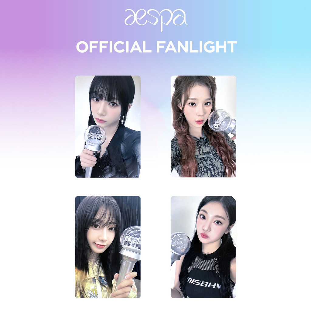A aespa Lightstick 2.0 Fluorescent Stick Card Support Stick Card Liu ...