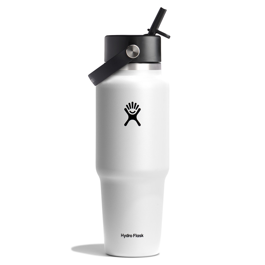 Hydro Flask 32oz Lifting Ring Straw Portable Cup/Classic White eslite ...
