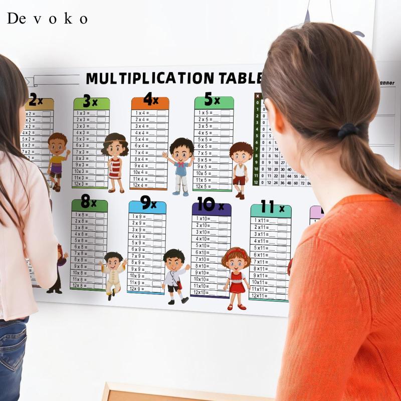 [Devoko] Dry Erase Multiplication Sheet Math Manipulatives for 3rd ...