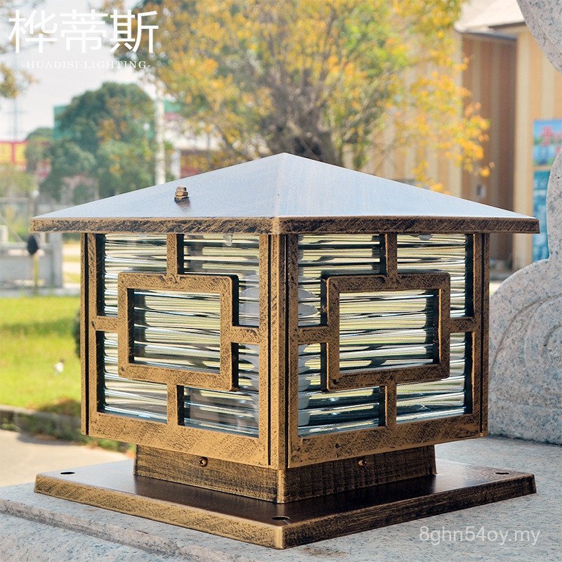 A7 All-Aluminum European Style Chinese Character Wall Lamp Post Head ...