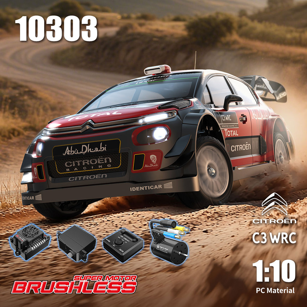 MJX HYPER GO 10303 1/10 Brushless RTR WRC C3 RC Remote Control Model ...