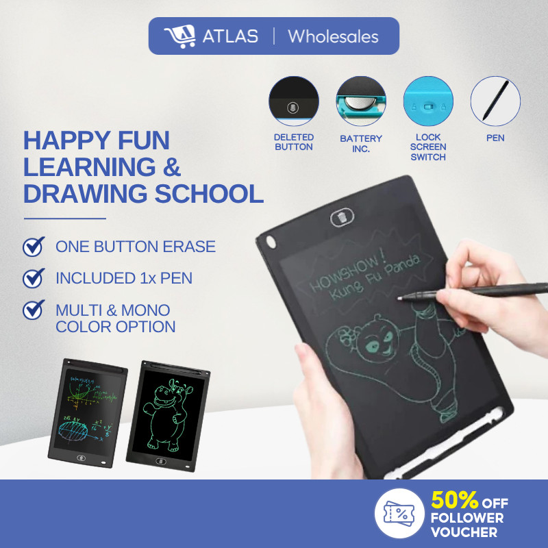 ATLAS 8.5 / 10 / 12 / 16 / Inch Animal cartoon LCD Writing Tablet ...