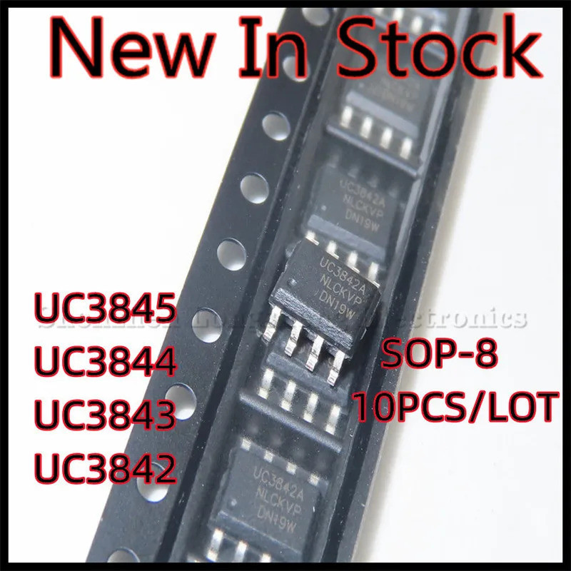 10PCS/LOT UC3845 UC3845B UC3845A 3845B SMD 3845A UC3842 UC3843 UC3844 ...