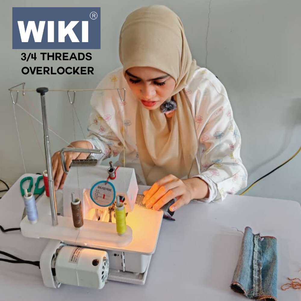 WIKI FN10-4D 4-Threads Overlock Machine Serger Overlocker Mesin Jahit ...