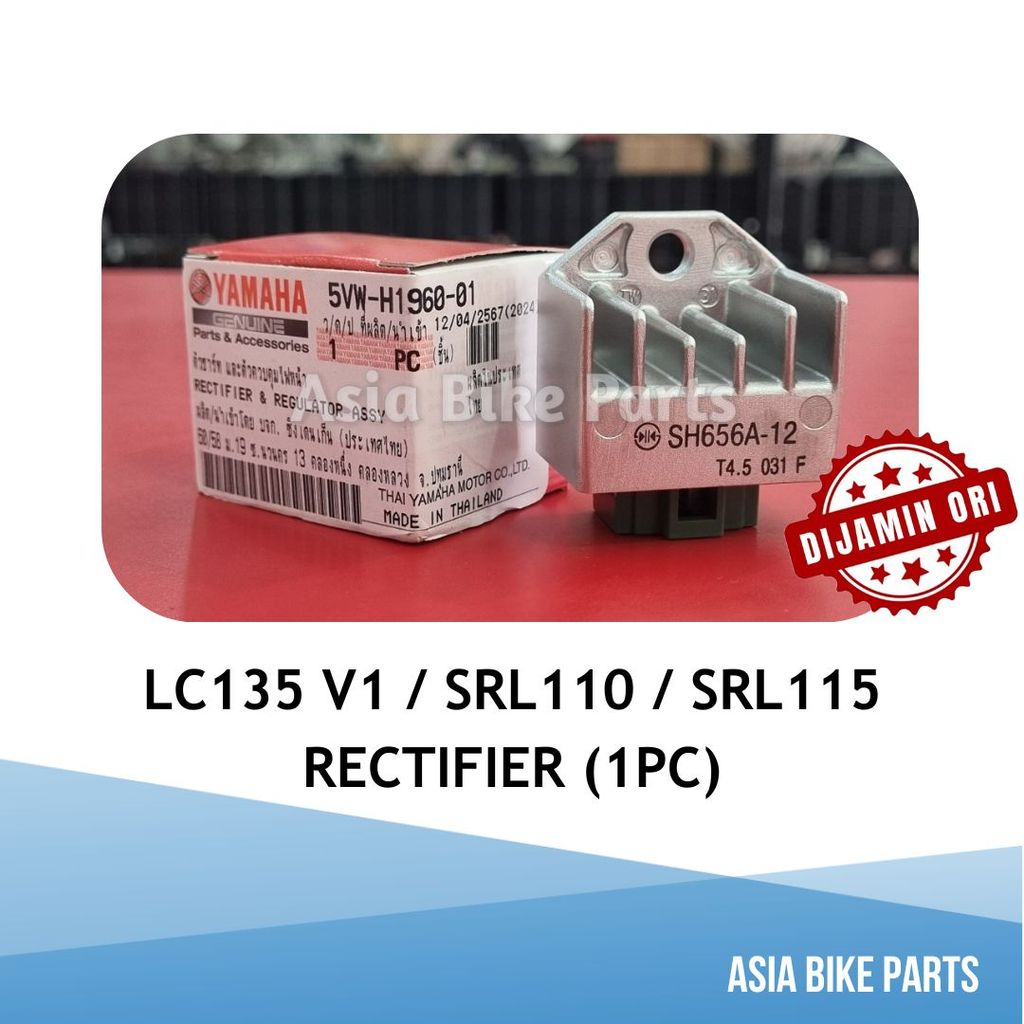 Yamaha Original LC135 V1 / SRL110 / SRL115 Rectifier & Regulator ...