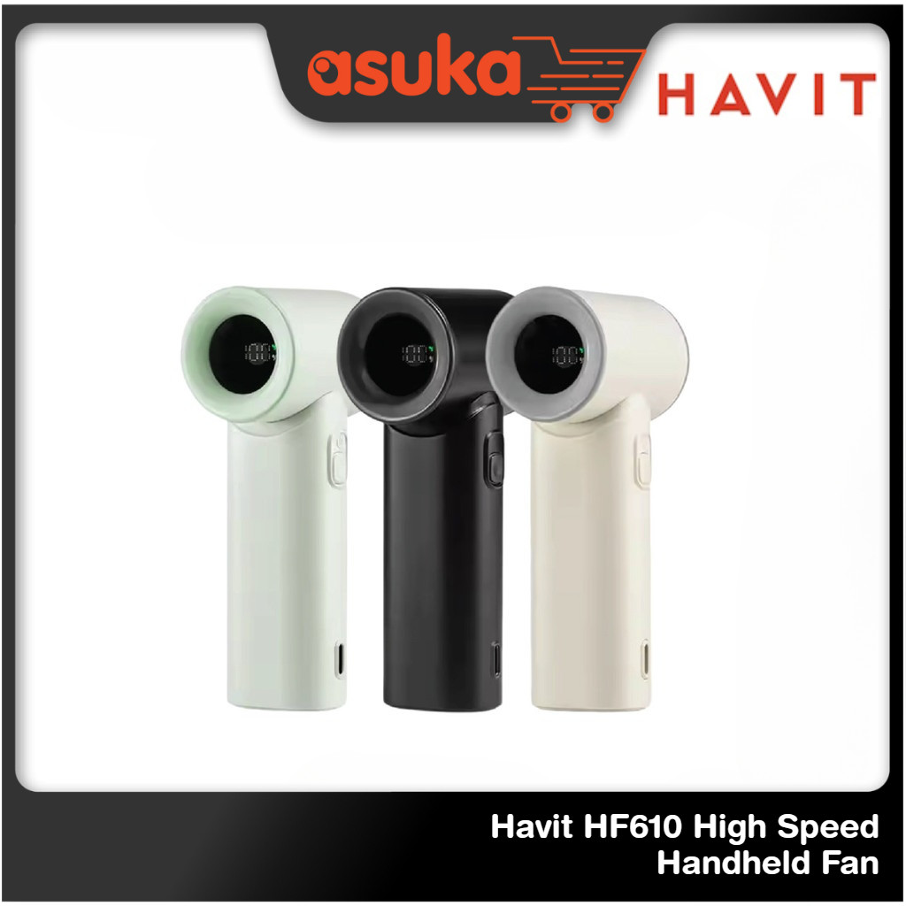 HAVIT HF610 High Speed Handheld Fan 3000mAh | Shopee Malaysia