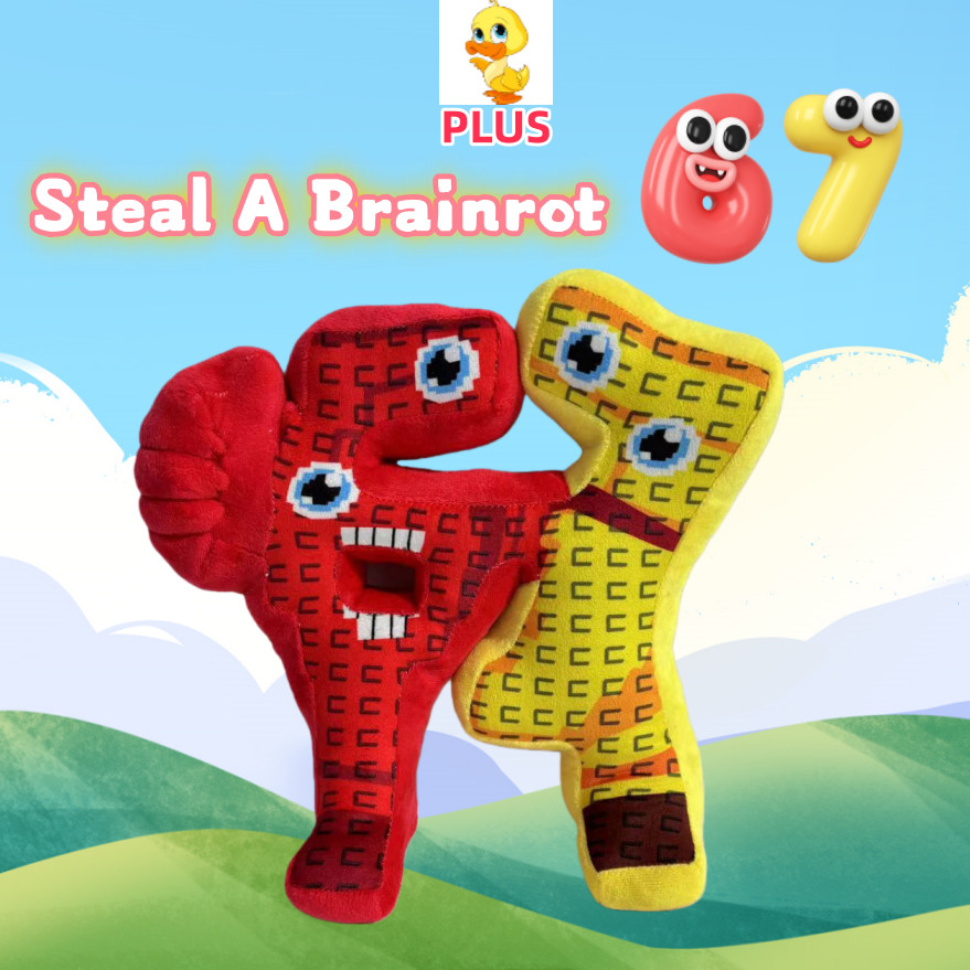 PLUS STEAL A BRAINROT 67 Plush Toys Cute Steal A Brainrot House No. 9 ...
