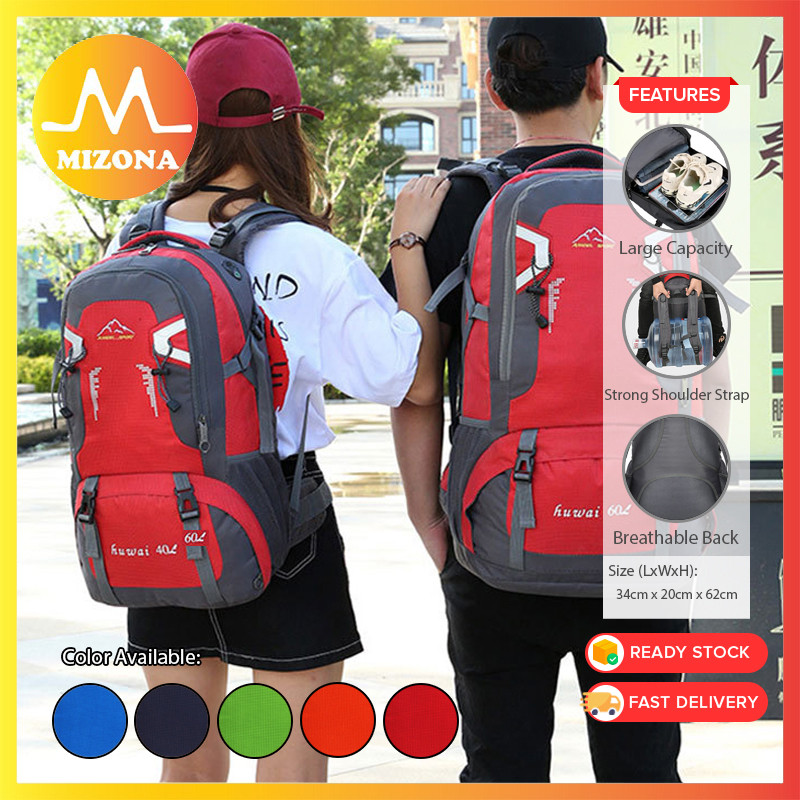 Mizona 60L Large Capacity Outdoor Backpack For Hiking And Travel ...