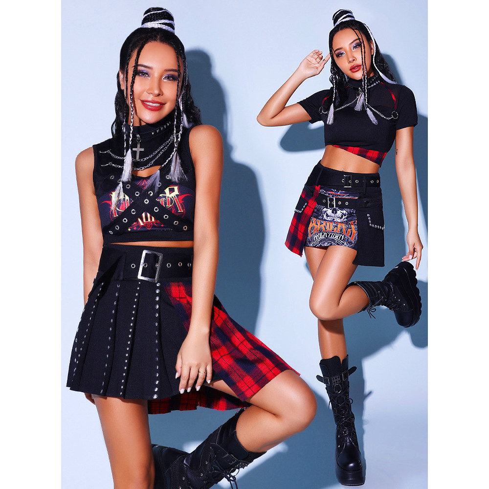 Hip-Hop Street Dance Costume Adult Female Dancing Costume Korean Dance ...