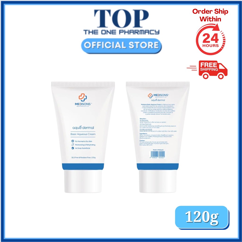 Medsons Aqua Dermal Basic Aqua Cream - 120g | Shopee Malaysia
