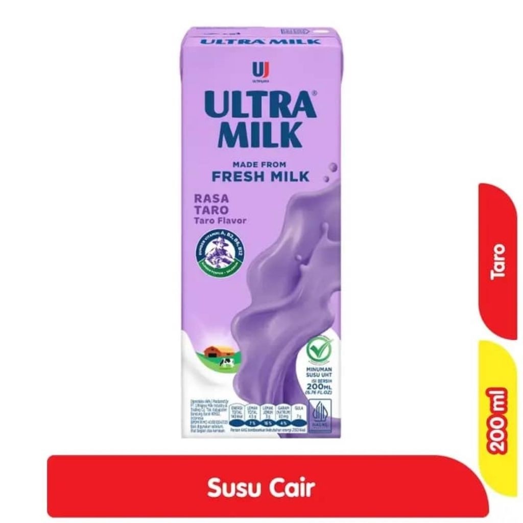 Ultra Milk Susu UHT Taro Kotak 200ml. | Shopee Malaysia