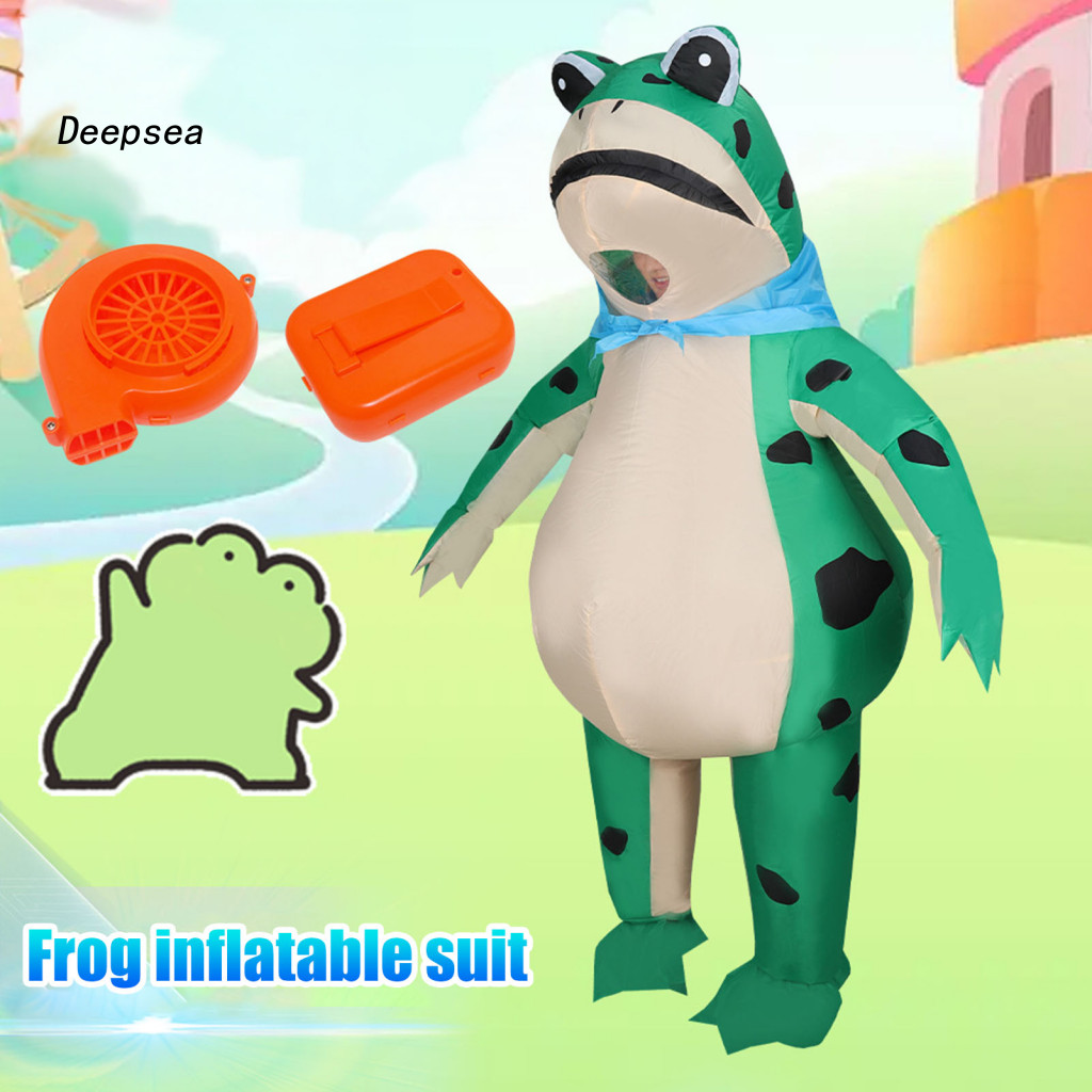 DPA Durable Frog Cosplay Attire Frog Costume for Adults Fun Inflatable ...