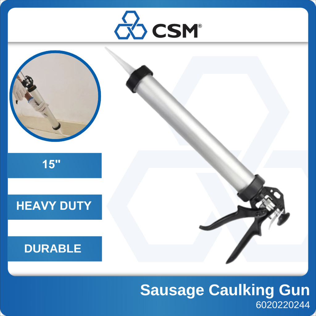 CSM Aluminium Caulking Gun 15" For 600ML Silicone Sausage | Shopee Malaysia