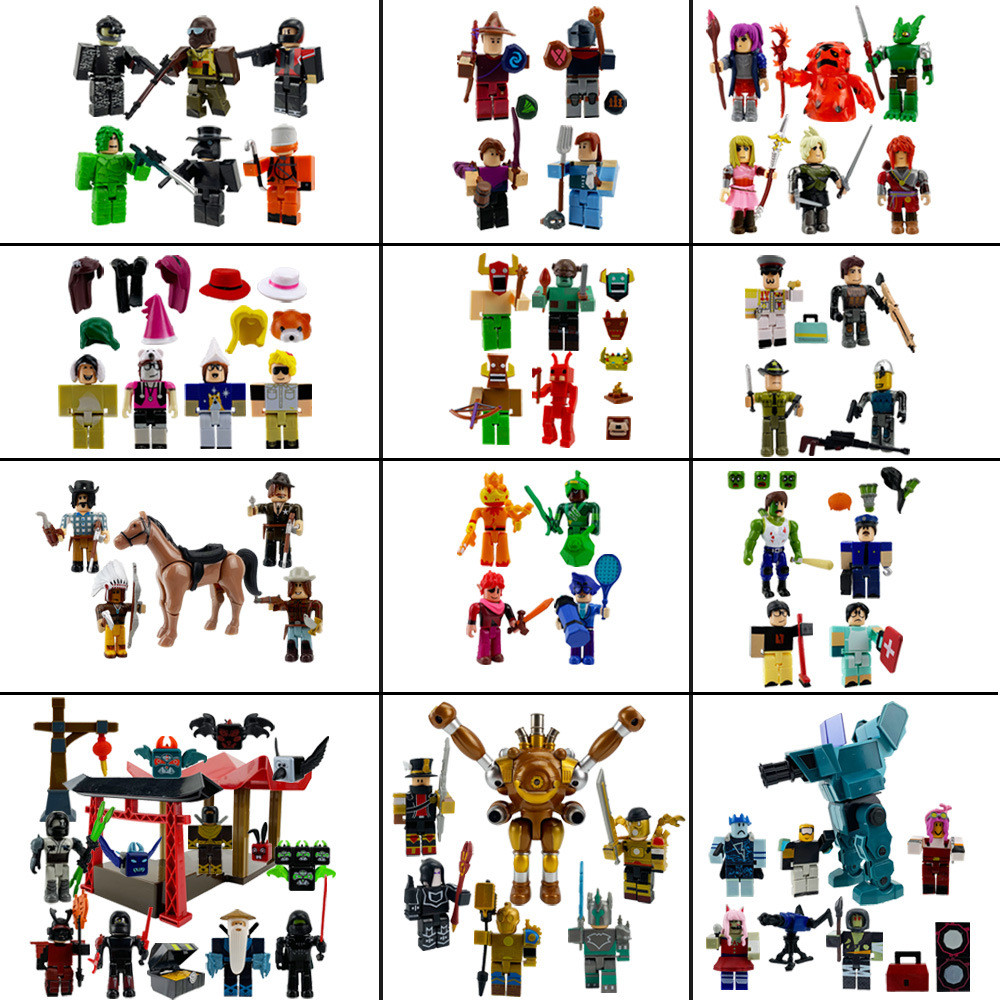 Patung Roblox Dunia Maya Pembungkusan Berkotak Model Patung Blok ...