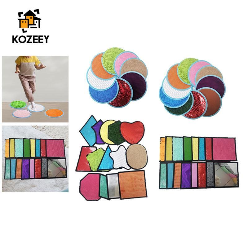 KOZEEY Interactive Sensory Mats for Kids, Educational Tactile Tiles And ...