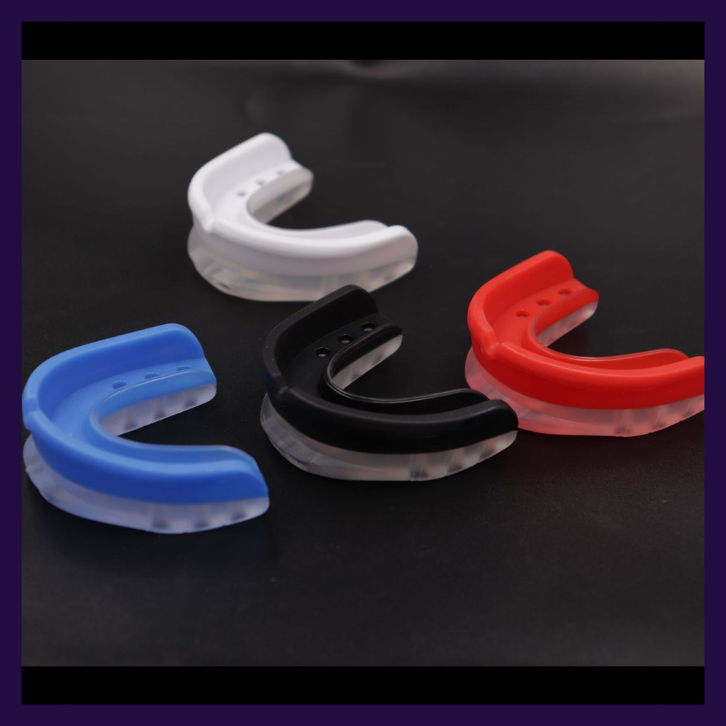 【ADULT】Double Layer Mouthguard Sports Dental Guard Hockey Boxing ...