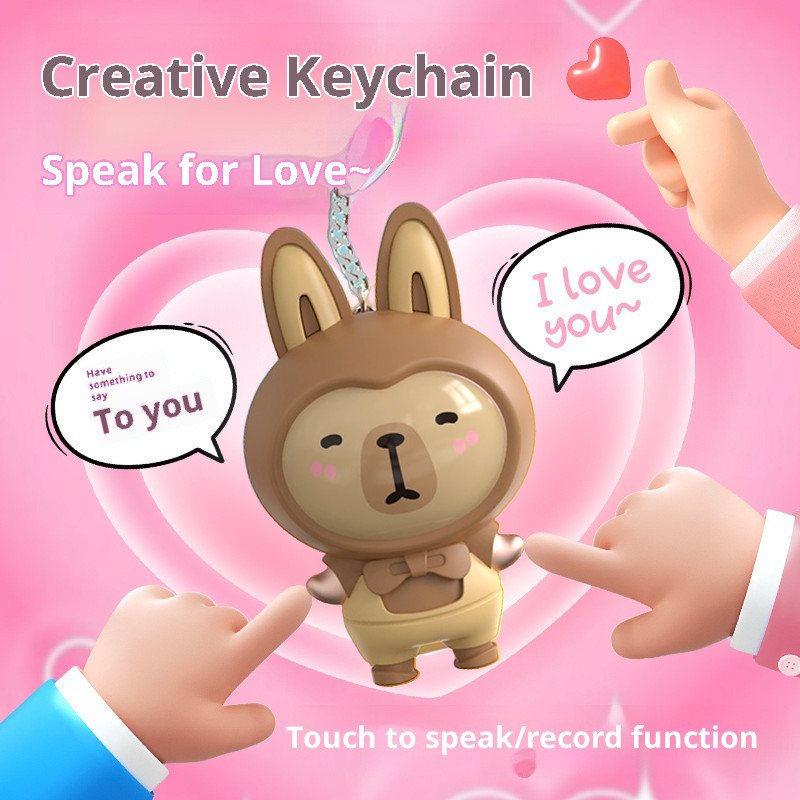 Talking Capybara Action Figure Toy Can Say I love You For Kids Girls ...