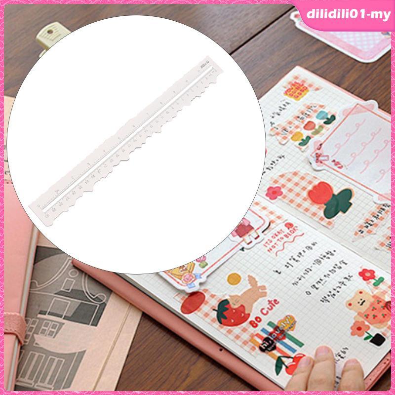 [DilidilidaMY] 12-inch Paper Tear Ruler, Craft Ruler with Irregular ...