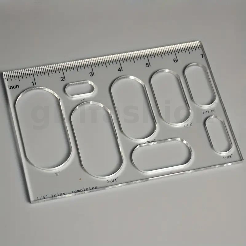 8-in-1 Acrylic Router Template 5mm Thick Woodworking Oval Shaped ...
