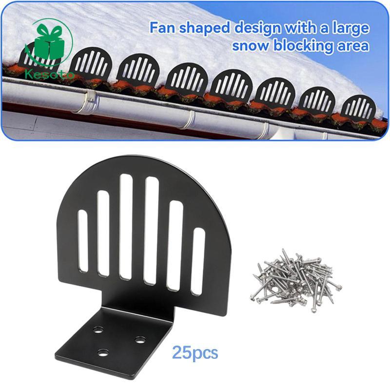 Kesoto 25 Pieces Snow Guards for Metal Roofs, Stoppers, Roof Ice Slip ...
