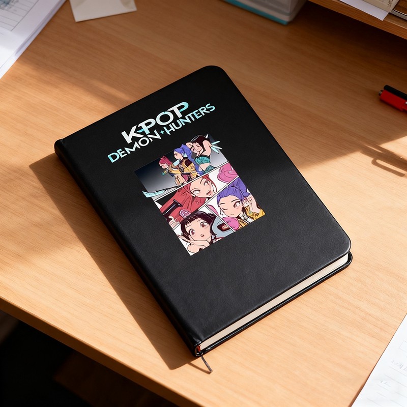 Kpop Demon Hunter Notebook Anime Collection Black Notes Girl Group ...