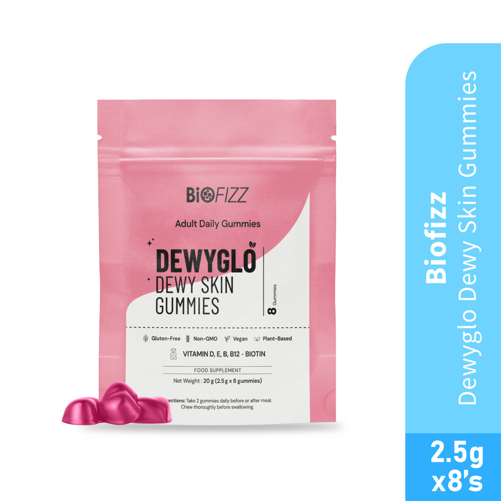 BIOFIZZ Dewyglo Dewy Skin Gummies 2.5g X 8's for Hair, Nail, Skin ...