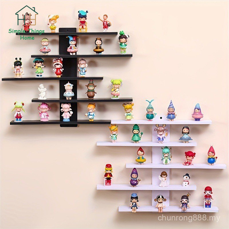 Blind box display rack wall-mounted one-word plate storage rack blind ...