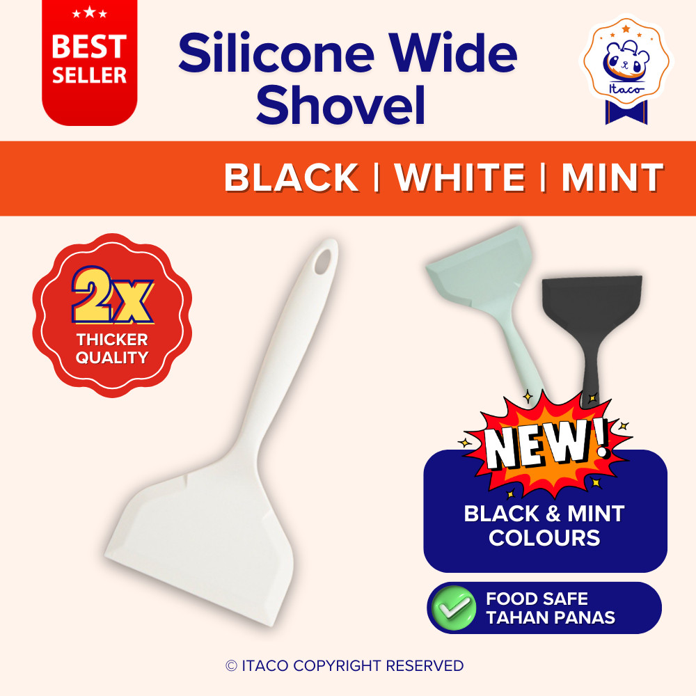 ITACO Tamago Silicone Wide Head Shovel Tamago Pan Pancake Silikon ...