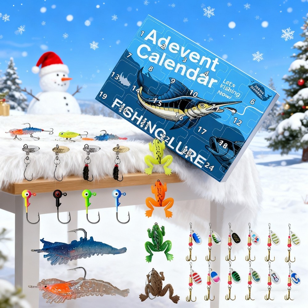 2025 Fishing Advent Calendar 24 Lures for Building A Seasonal Fishing ...