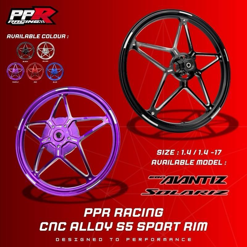 PPR RACING CNC ALLOY S5 SPORT RIM BINTANG AVANTIZ SOLARIZ EGO LC EGO ...