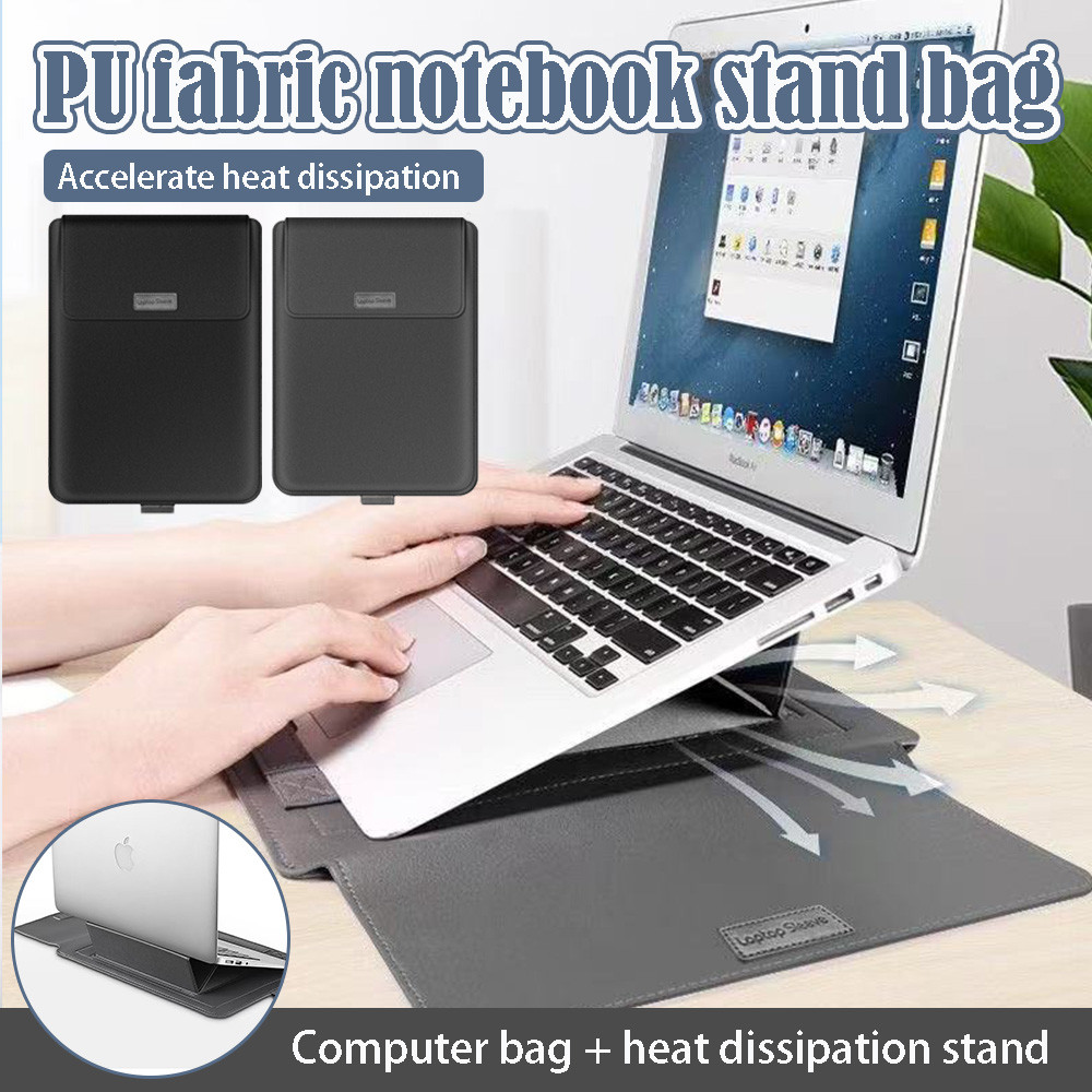 Laptop Bag Laptop Stand Case 5in1 Waterproof Pouch Leather Laptop Case ...