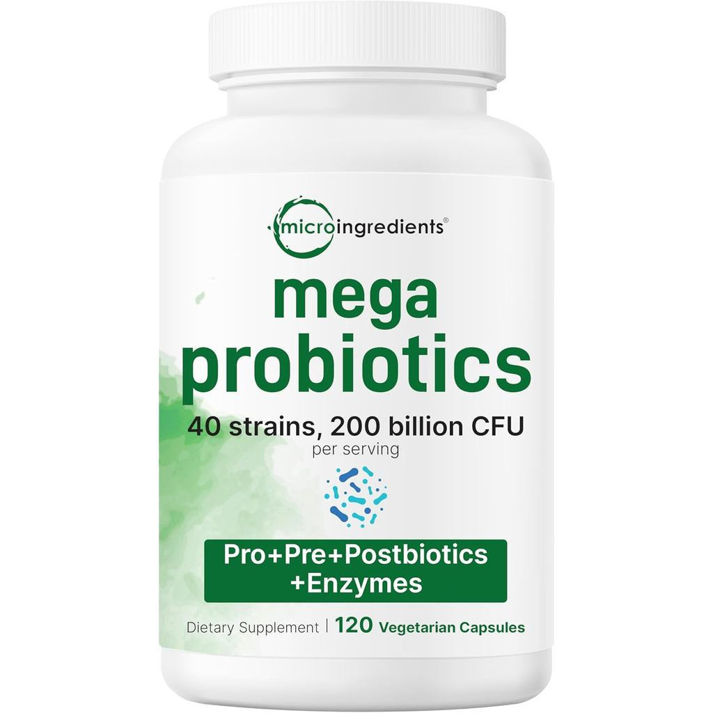 00 Billion CFU Mega Probiotics by Micro Ingredients, 10 Vegetable ...