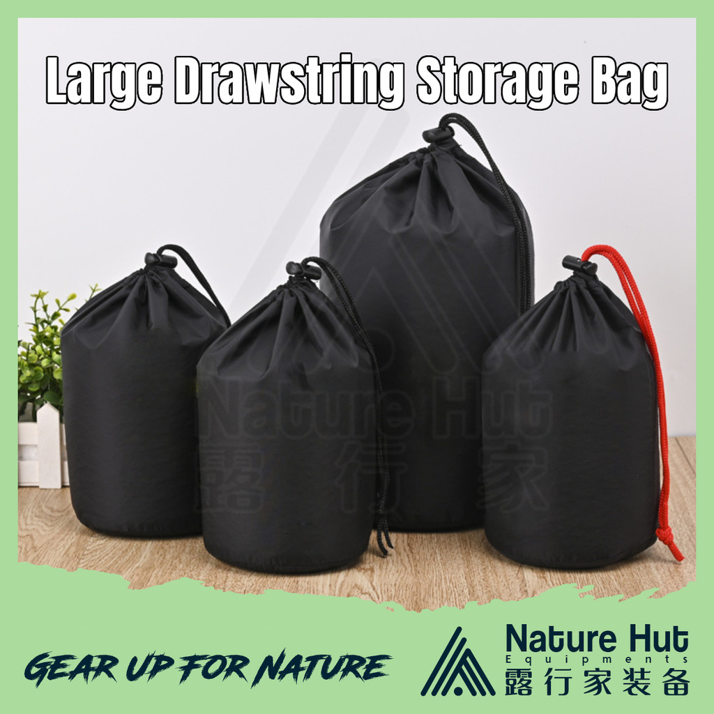 Large Nylon Drawstring Bag Travel Camping Storage Anti-dust Container ...