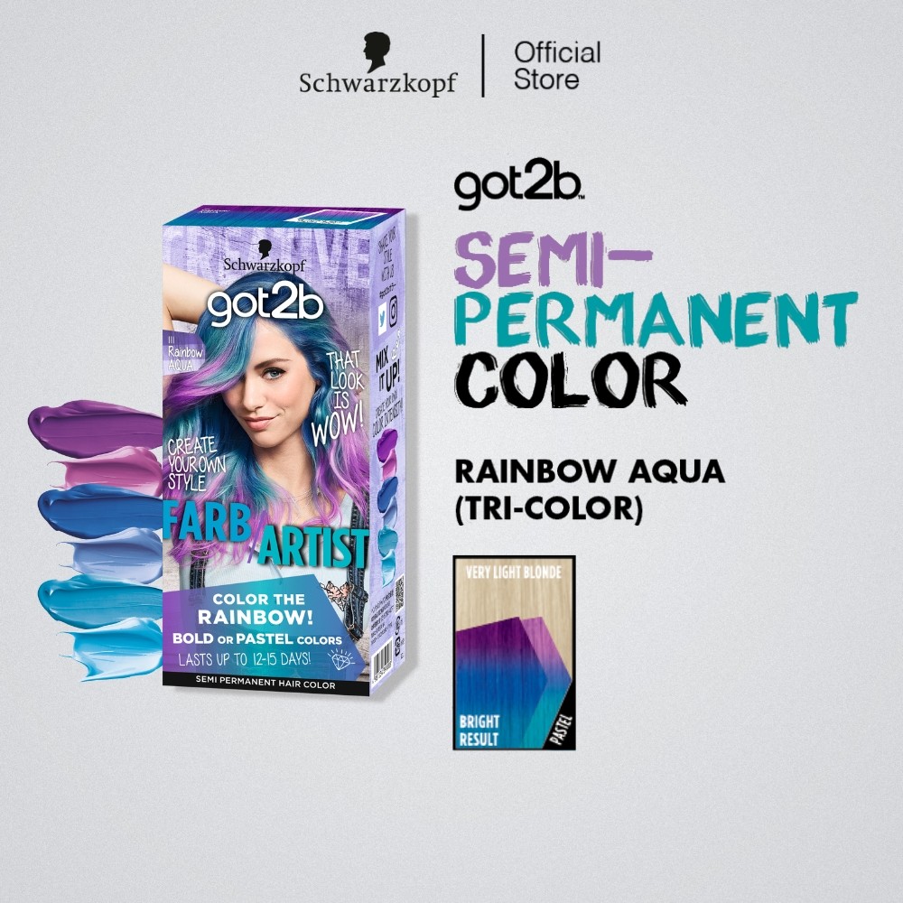 [EXP: 12/2025] Schwarzkopf GOT2B FARB/ARTIST Hair Color - 110 Rainbow ...