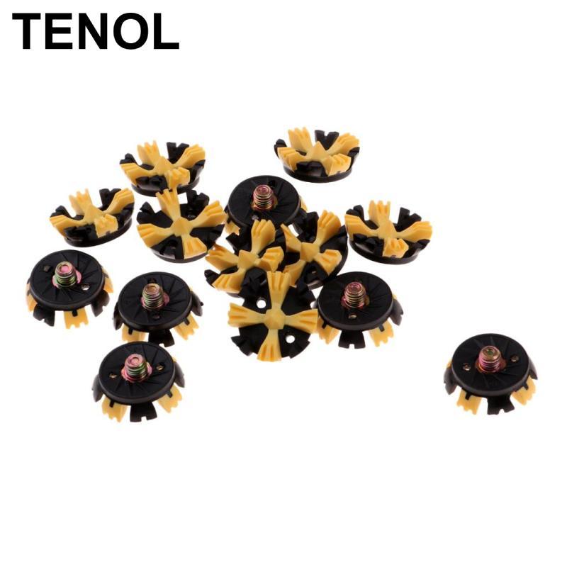 TENOL Set of 14 Golf Spikes - Metal Thread Golf Shoes Spikes Cleats ...