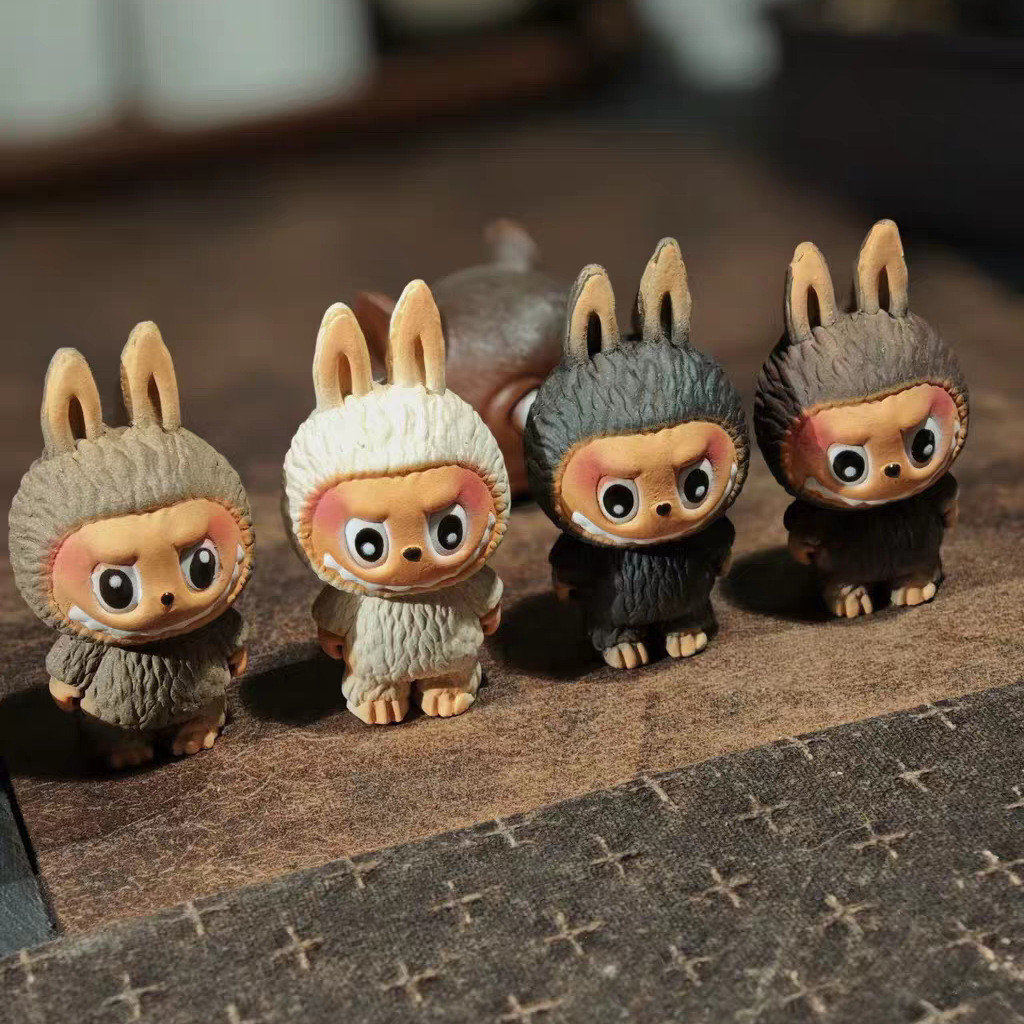 Yixing Zisha labubu Elf Day Group Series Figure Trendy Play Sculpture ...