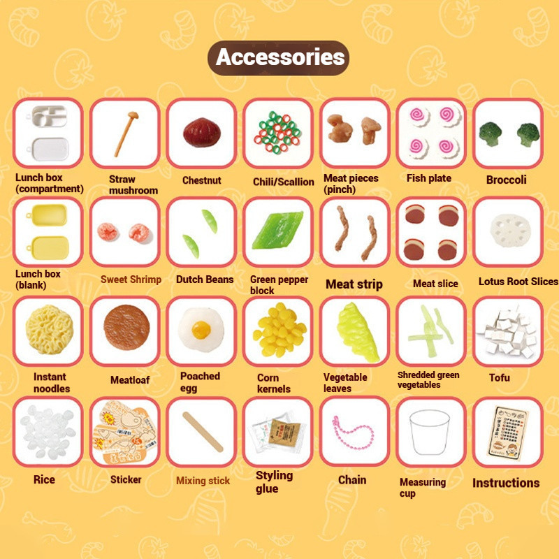 Mini Food Squishy DIY Kit Fun Craft Activity DIY Decoration Kit DIY ...