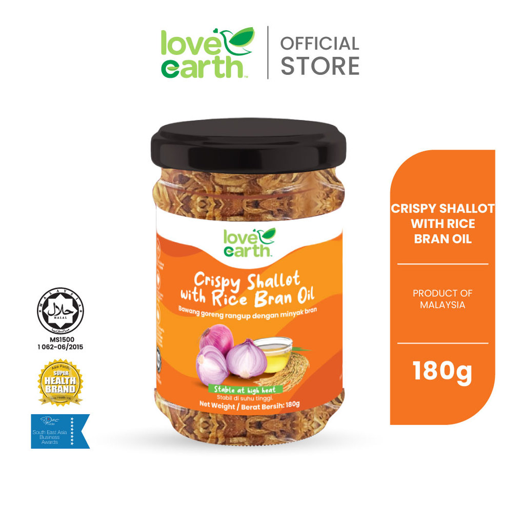Love Earth Crispy Shallot with Rice Bran Oil 180g | Shopee Malaysia