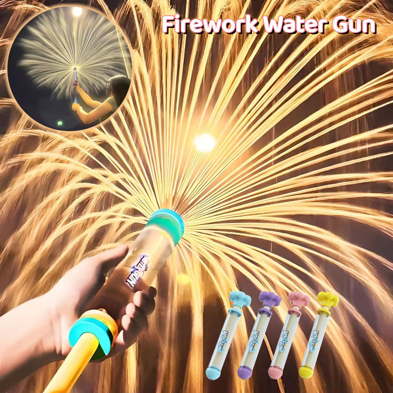 Firework Water Gun Toy Kids Summer Pool Beach Toy Rotating Water Spray ...
